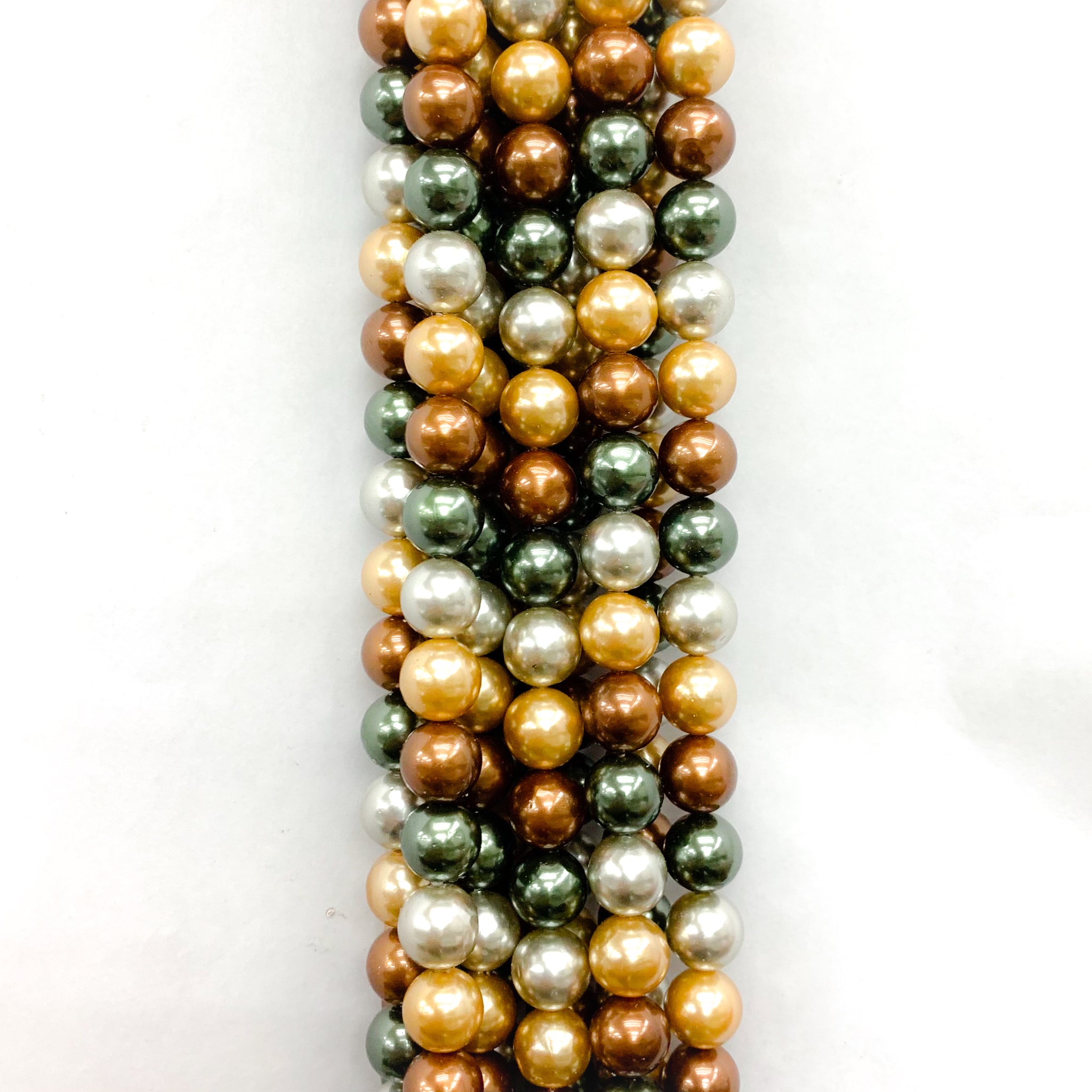 PERLA SHELL | 8MM | MIX TONOS TIERRA (13-8C)